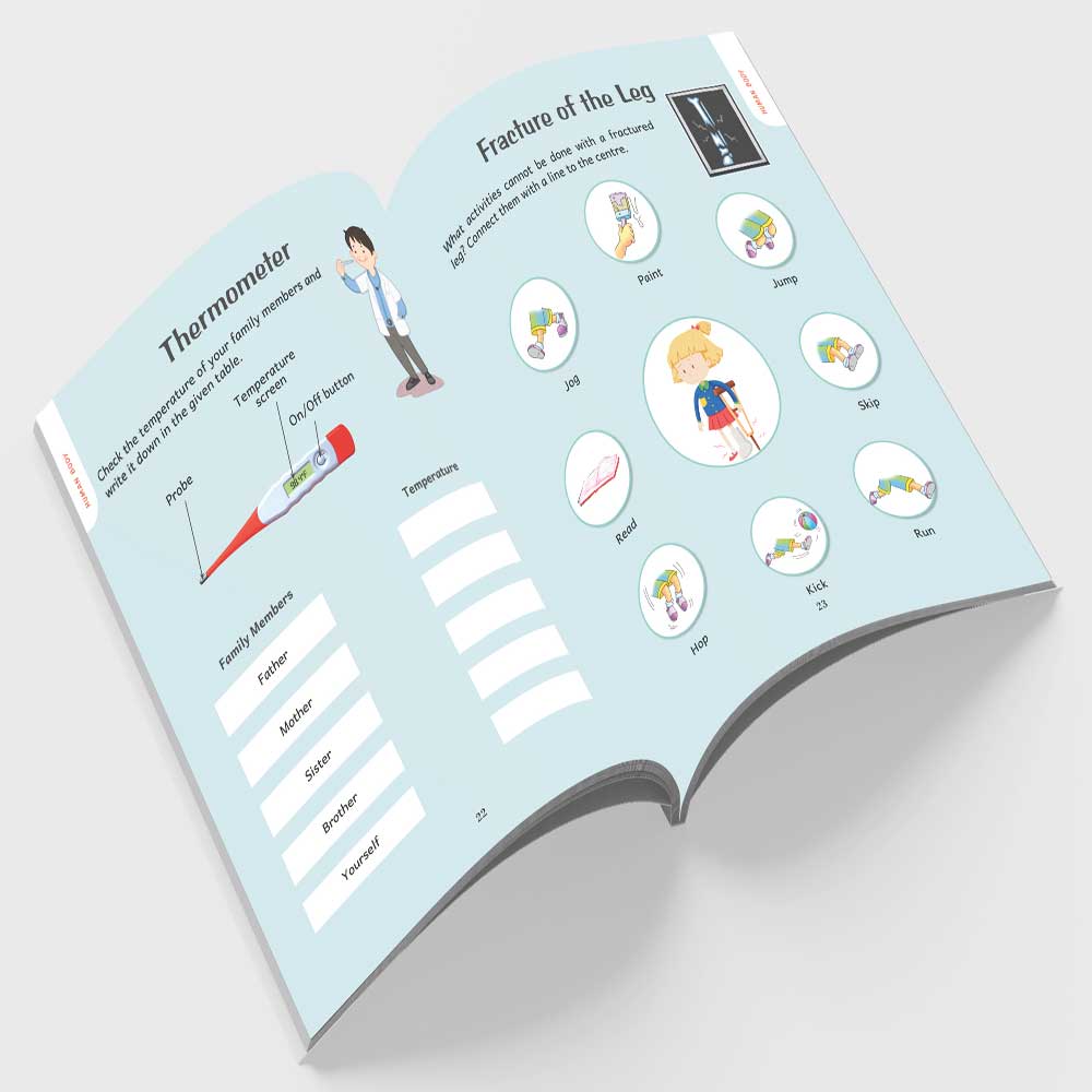 Activity Book of Human Body Health And Fitness – mumma.com