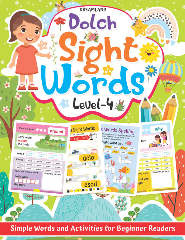 Dolch Sight Words Level 4- Simple Words and Activities for Beginner Re ...
