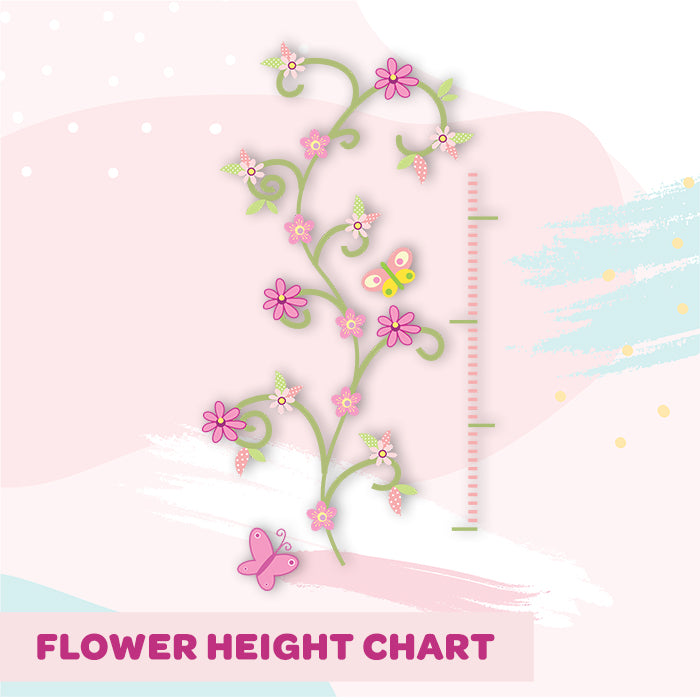 Grow Along Flower | Height Chart Wall Sticker – mumma.com