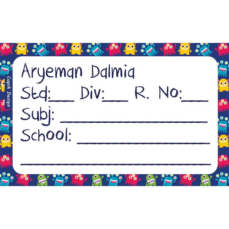 Personalised School Book Labels | Monster – mumma.com
