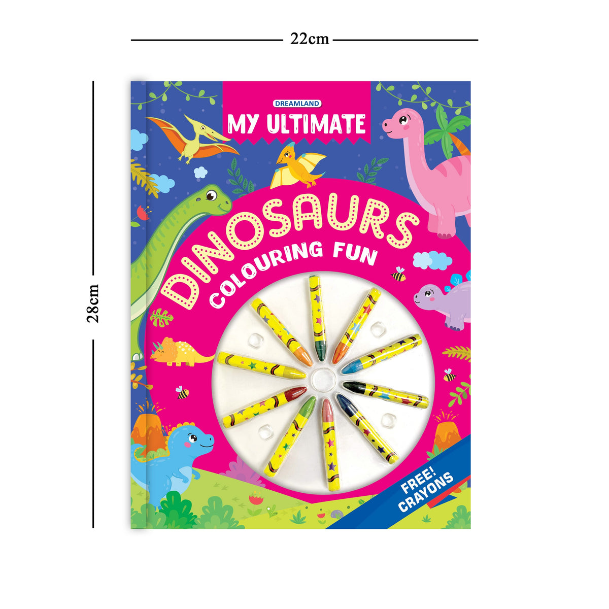 My Ultimate Dinosaurs Colouring Fun Book with Free Crayons – mumma.com