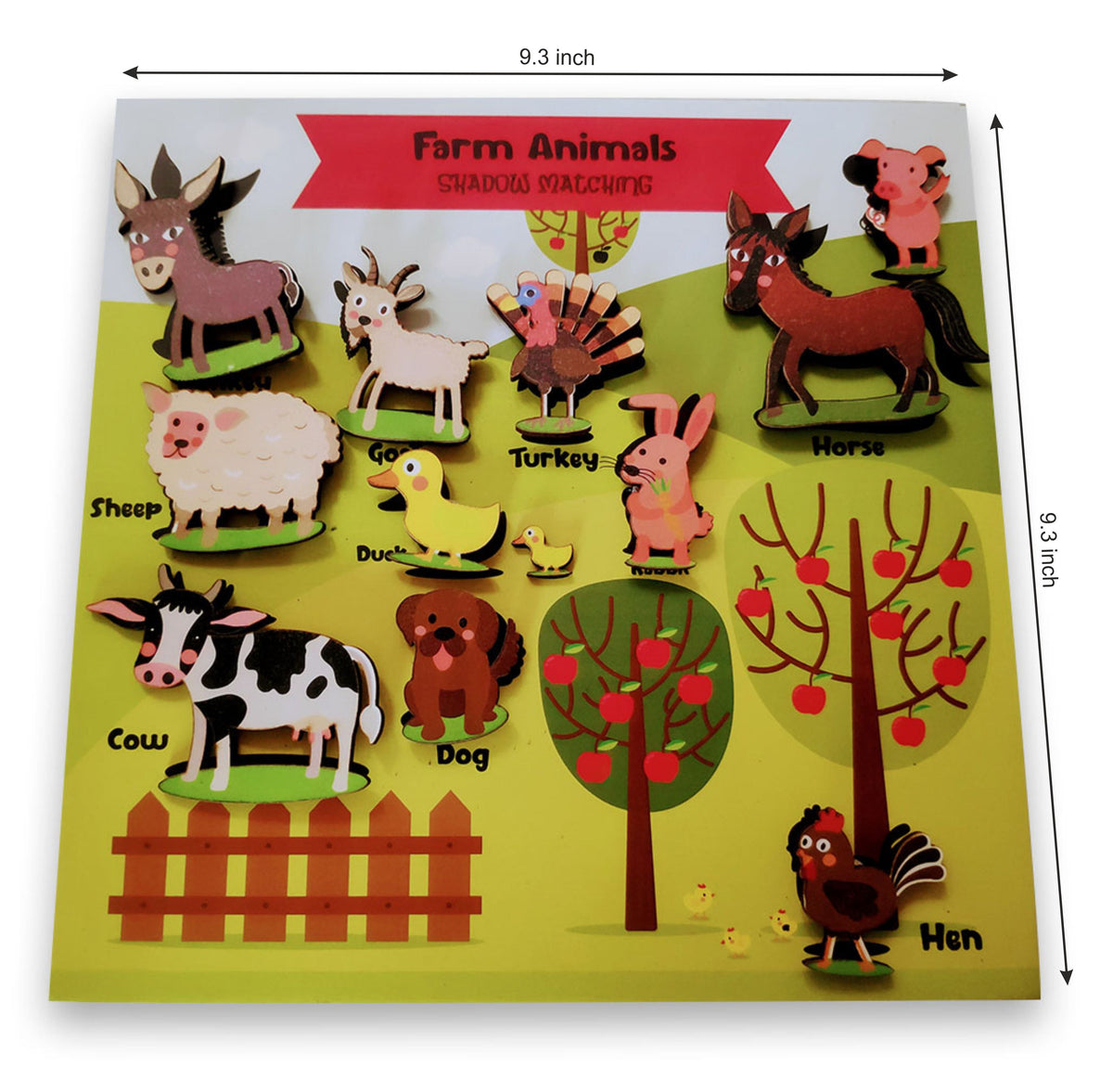 Farm Animal Shadow Matching Activity – mumma.com