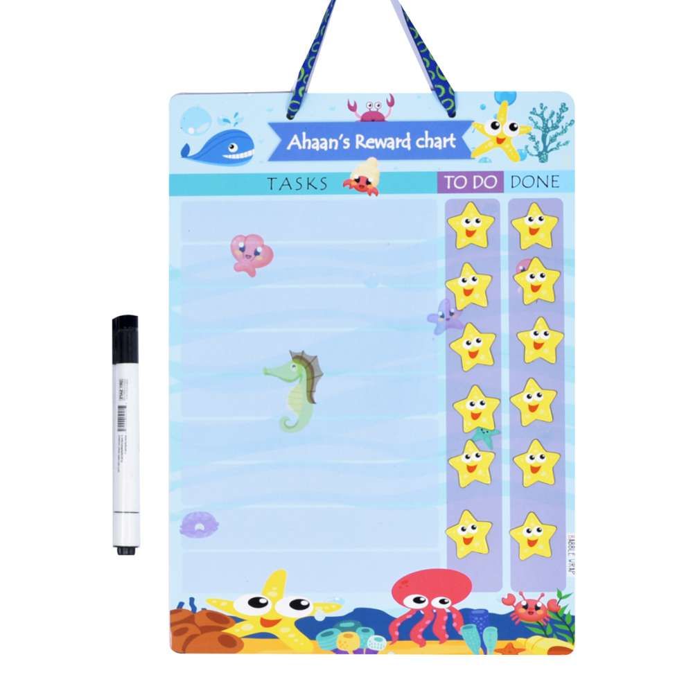 Personalised Magnetic Reward Chart | Under The Sea Theme – mumma.com