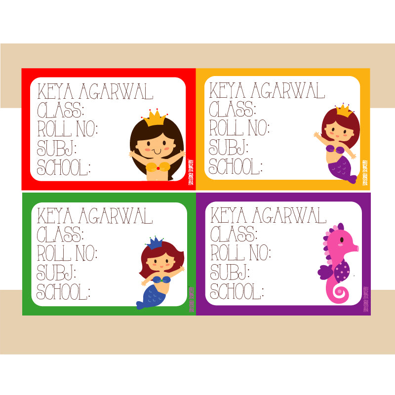 Personalised Book Labels | Mermaid – mumma.com