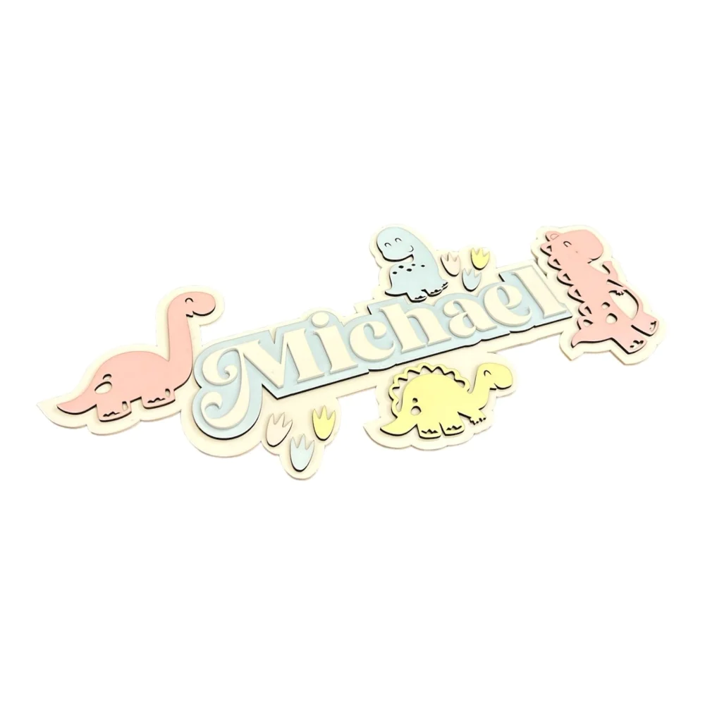 3 Layer Name Plaque | Dino Domain – mumma.com