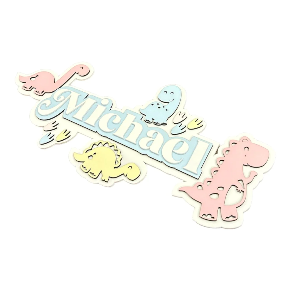3 Layer Name Plaque | Dino Domain – mumma.com