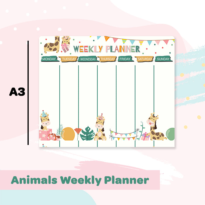 Animals | Weekly Planner Wall Sticker – mumma.com
