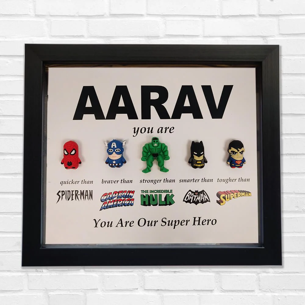 Personalised 3D Super Hero Frame | Hulk – mumma.com