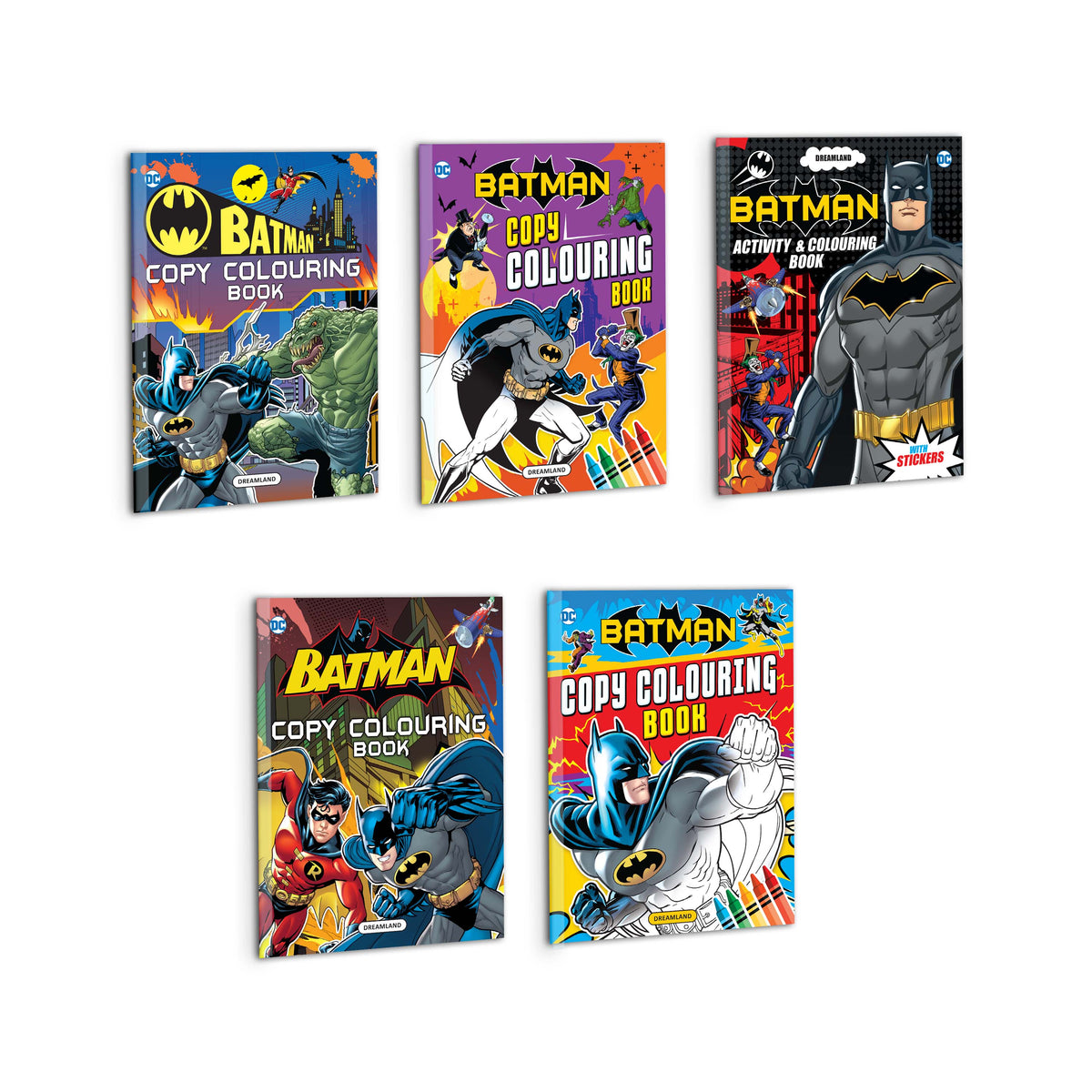 Batman Copy Colouring and Activity Books Pack (A Pack of 5 Books ...