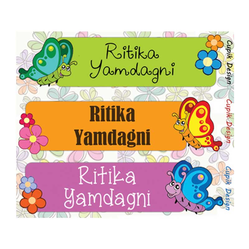Personalised Name Stickers | Butterfly – mumma.com