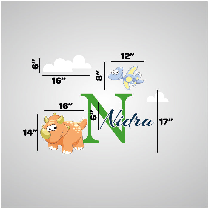 Dino | Wall Name Sticker – mumma.com
