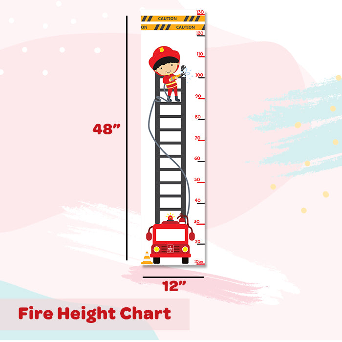 Fire Brigade | Height Chart Wall Sticker – mumma.com
