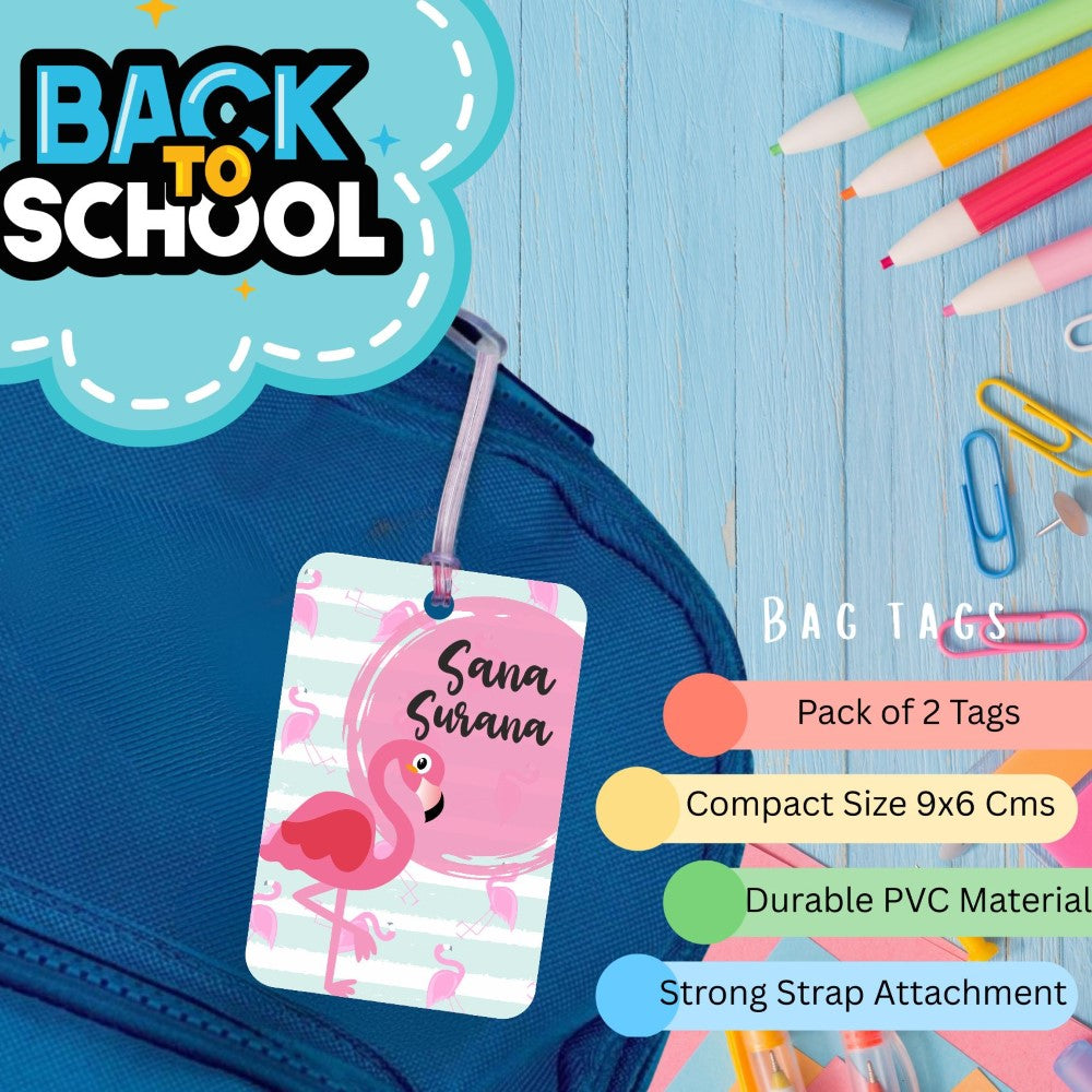 Personalised Bag Tag | Flamingo Fun – mumma.com