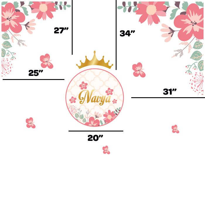 Floral | Wall Name Sticker – mumma.com