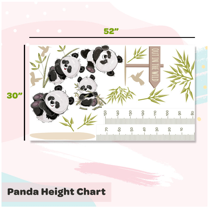 Panda | Height Chart Wall Sticker – mumma.com
