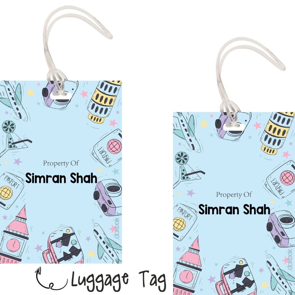 Personalised Luggage Tags | Around The World – mumma.com