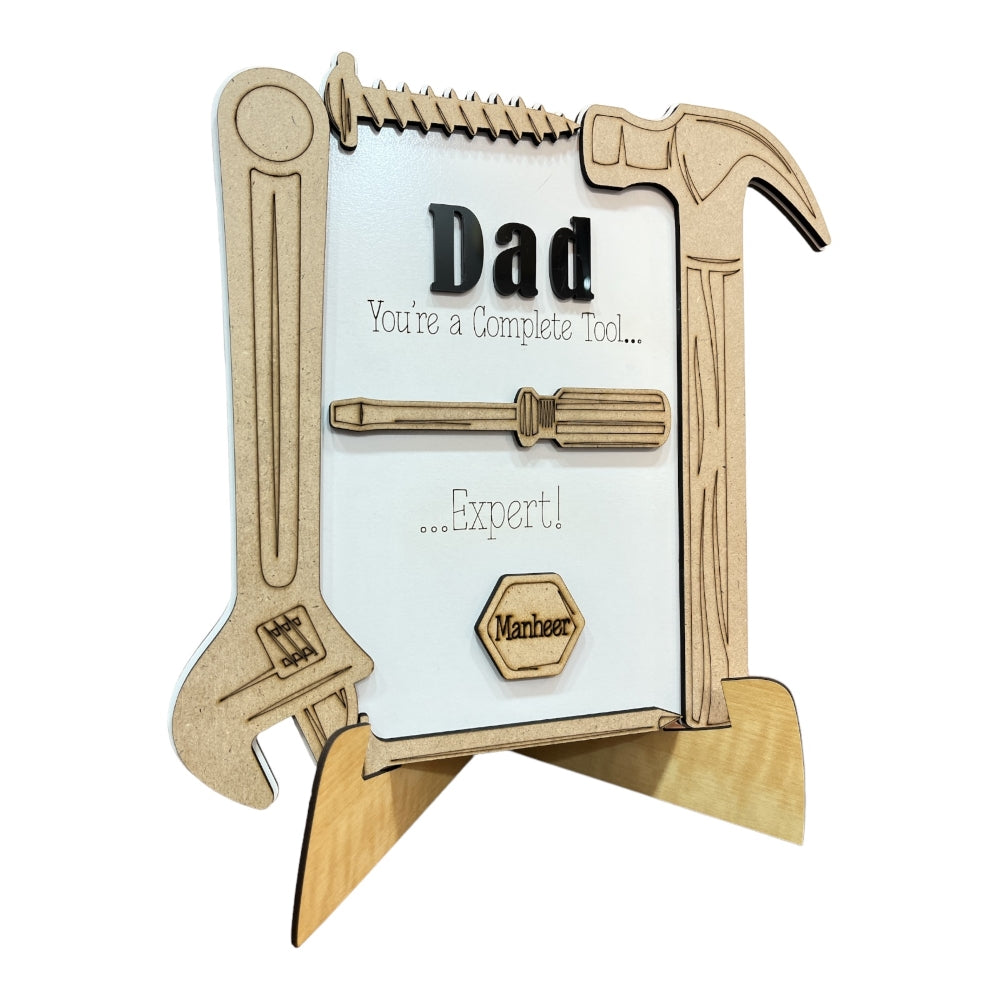 Personalised Wooden Father's Day | Complete Tool – mumma.com
