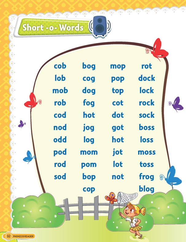 Phonics Reader - 3 (Word Families Short and Long Vowel Sounds) Age 6 ...