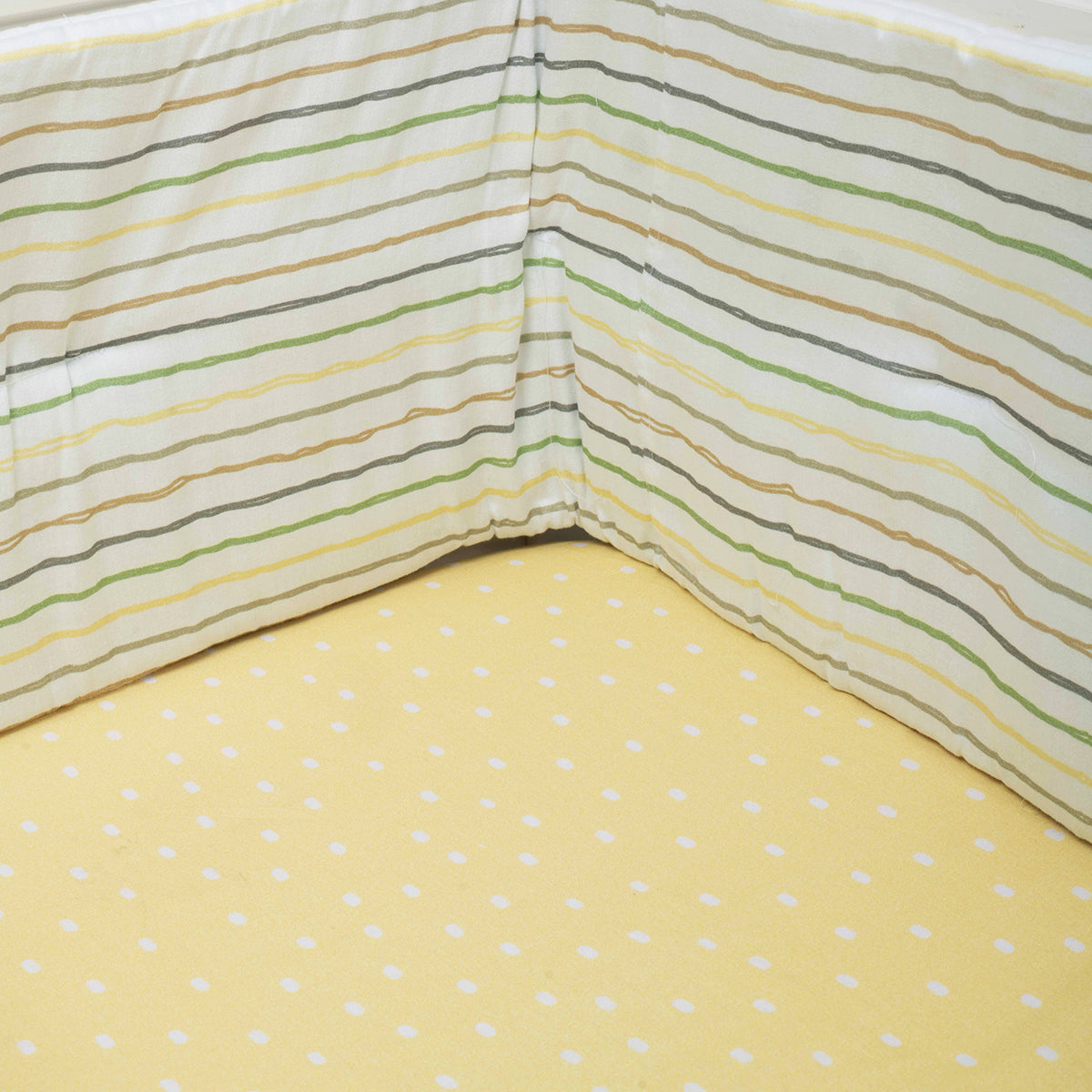 Organic Fitted Cot Sheet- Yellow Grasslands – mumma.com
