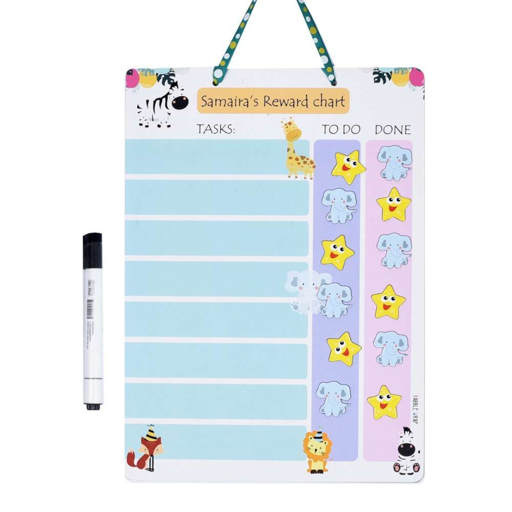 Personalised Magnetic Reward Chart | Animal Theme – mumma.com