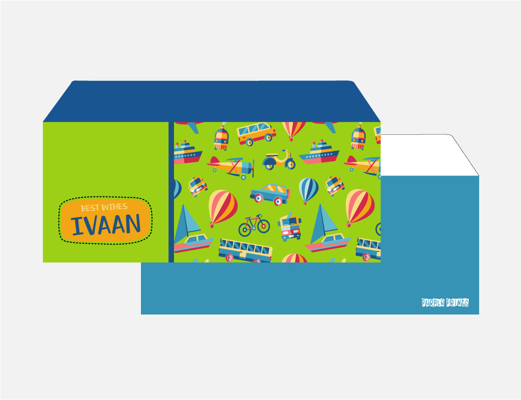 Transportation Theme Personalised Envelope Set – mumma.com