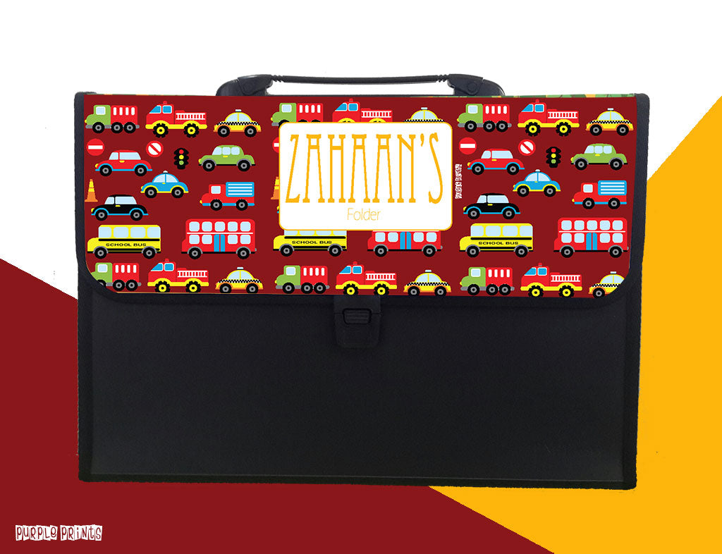 Personalised Expanding Folder | Transport – mumma.com