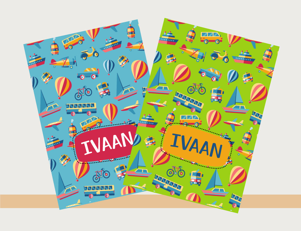 Personalised Notebook | Transportation – mumma.com